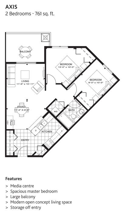 Lakeview at Saddleridge - Axis Plan, Calgary AB | Livabl