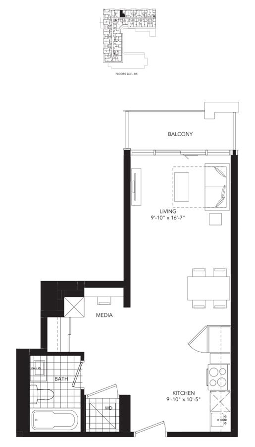Vida Condos at Bayview Village - Onyx Plan, Toronto ON | Livabl