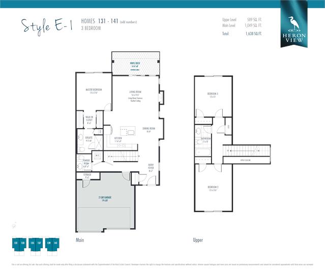 Heron View Townhomes - E1 Plan, Sooke BC | Livabl