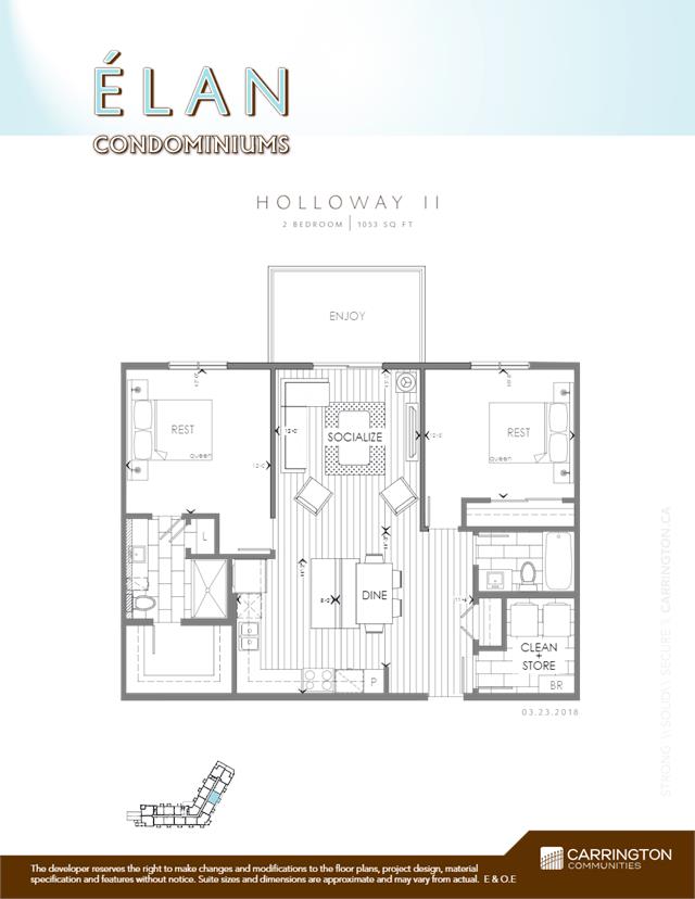 Elan Condominiums - Holloway II Plan, Edmonton AB | Livabl
