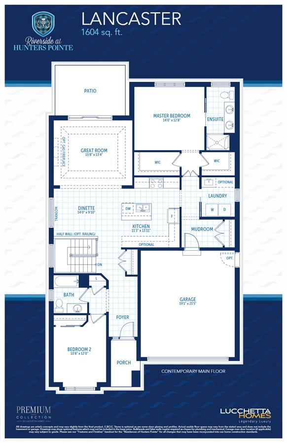 The Residences at Hunters Pointe - Lancaster Plan, Welland ON | Livabl