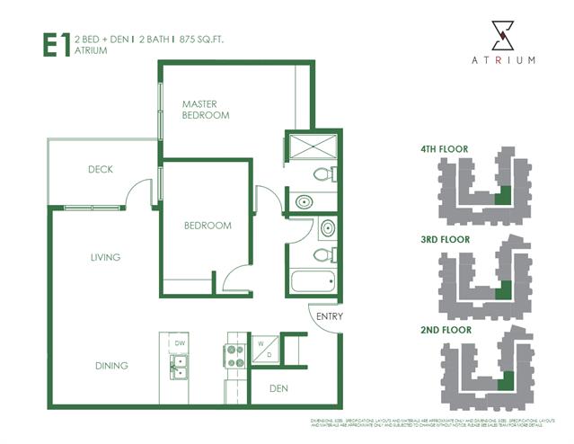 Atrium Langley - E1 Plan, Langley City BC | Livabl