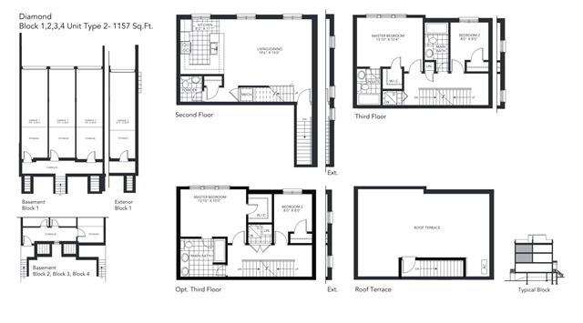 Gemstone Urban Towns - Diamond Plan, Hamilton ON | Livabl