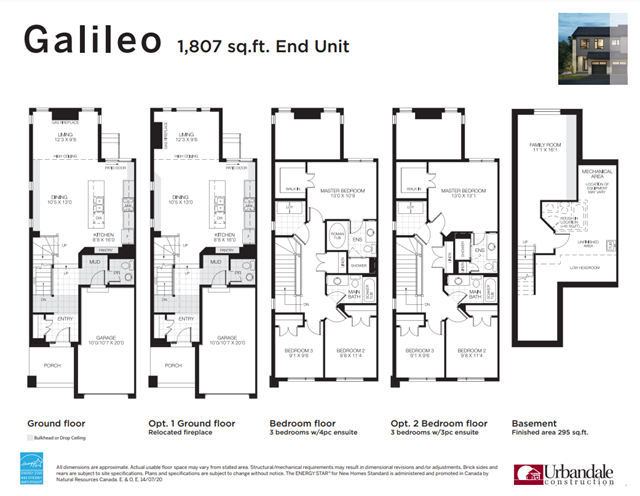 The Creek Townhomes - GALILEO – END UNIT Plan, North Grenville ON | Livabl