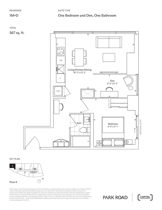 Park Road - 1M+D Plan, Toronto ON | Livabl