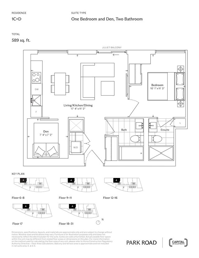 Park Road - 1C+D Plan, Toronto ON | Livabl
