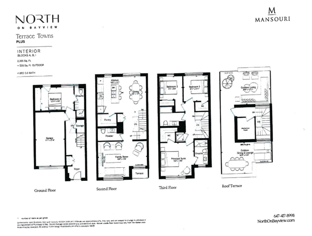 North on Bayview - Terrace Town - Unique Exterior End Plan, Richmond ...